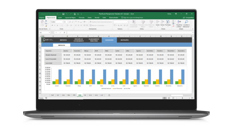 Planilha Modelo de Recibo de RPA em Excel 4.0 – Loja Planilhas VBA